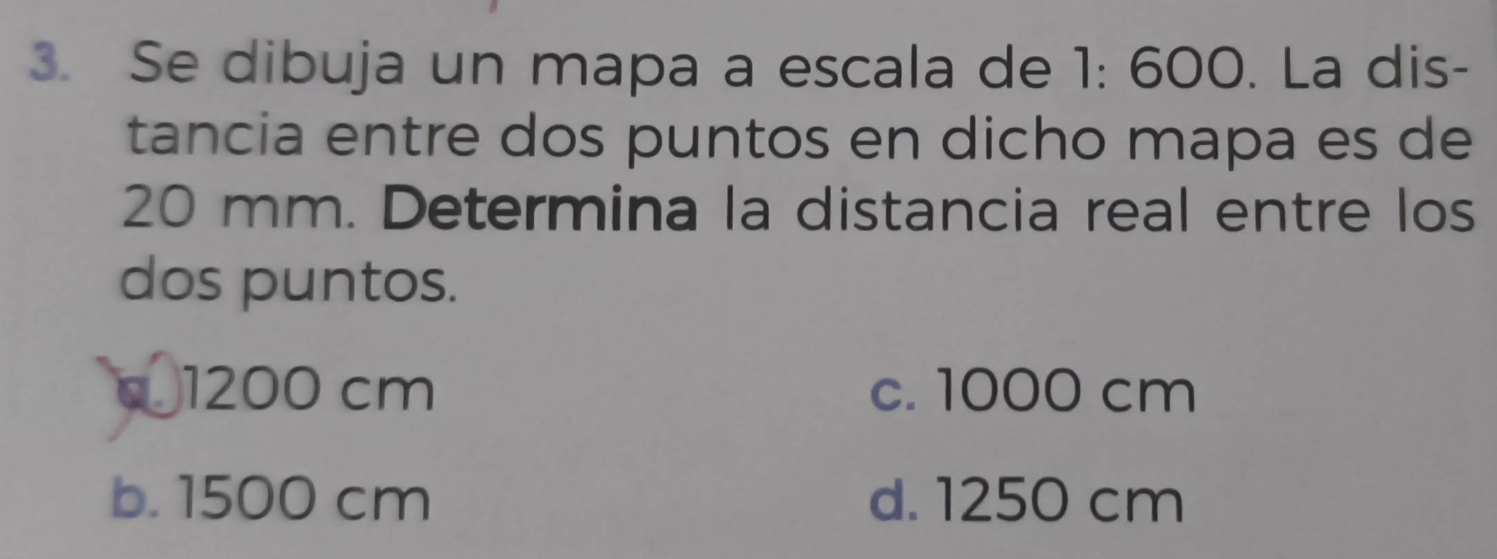 Resuelto:Se dibuja un mapa a escala de 1: 600. La dis- tancia entre dos ...