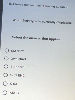 Solved: Please answer the following question. What chart type is ...
