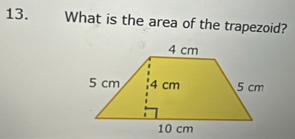 Solved: What is the area of the trapezoid? [Math]