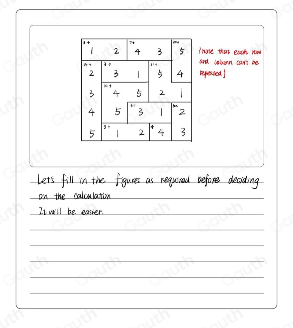 Solved: KenKen KenKen is an arithmetic and logic puzzle that can ...