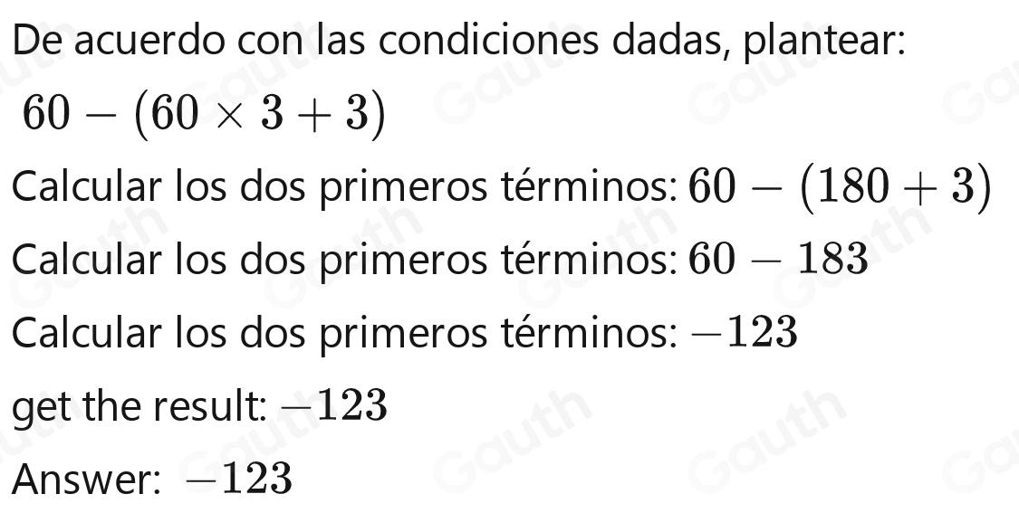 Solved: La abuela tiene en su jardín 60 macetas y ha regado las tres ...