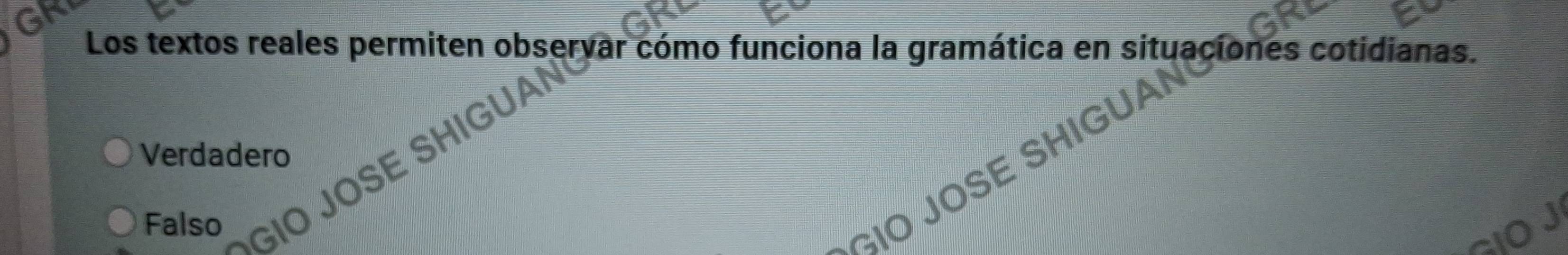 Resuelto:Los textos reales permiten observar cómo funciona la gramática ...