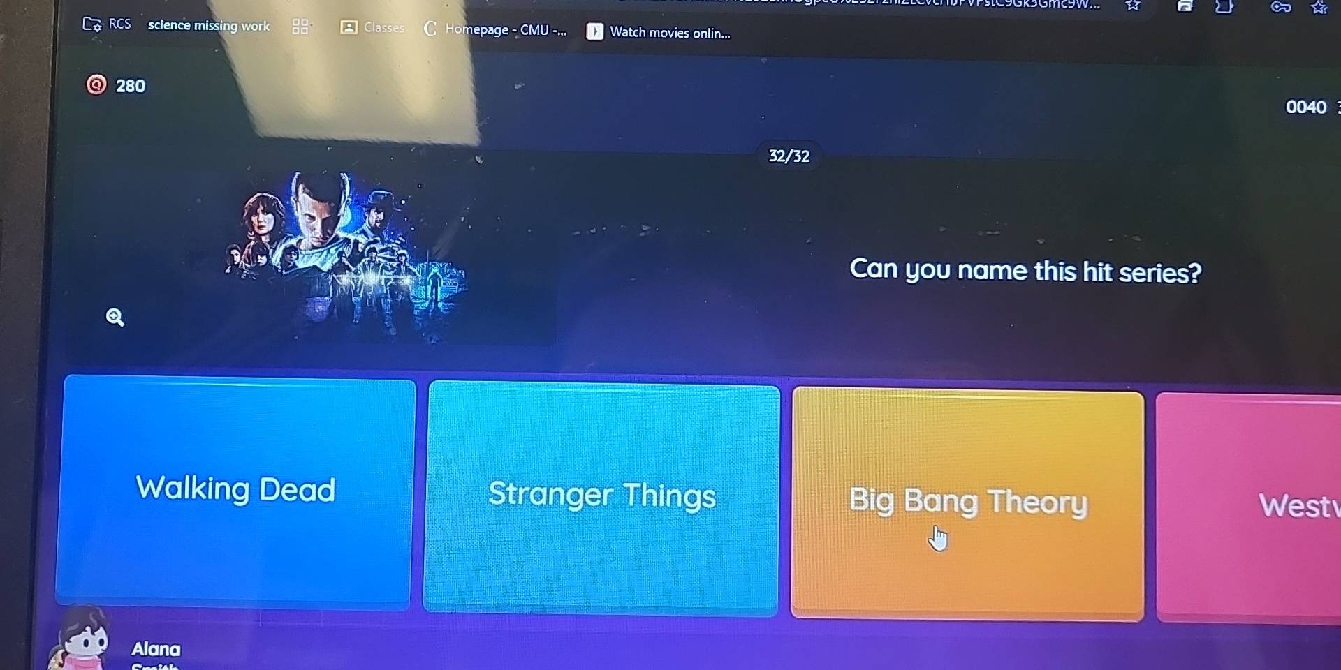 Solved: RCS science missing work Class Homepage - CMU Watch movies ...