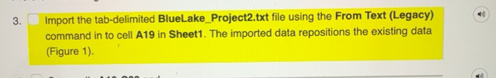 Solved: Import the tab-delimited BlueLake_Project2.txt file using the ...