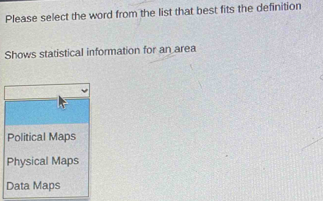 Solved: Please select the word from the list that best fits the ...