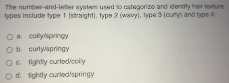 Solved: The number-and-letter system used to categorize and identify ...