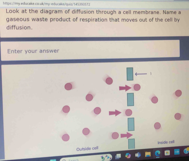 Solved: Look at the diagram of diffusion through a cell membrane. Name ...