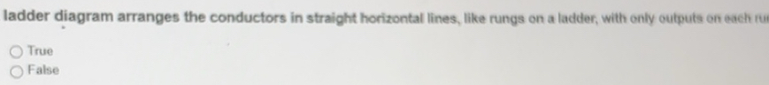 Solved: ladder diagram arranges the conductors in straight horizontal ...