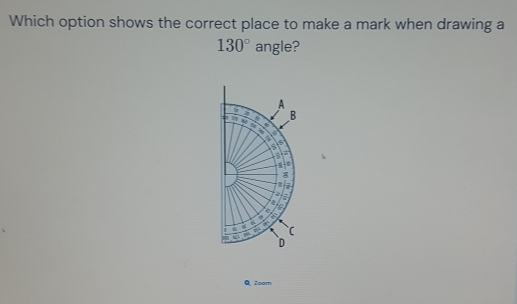 Solved: Which option shows the correct place to make a mark when ...