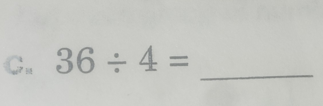 Solved: 36/ 4= _ [Math]