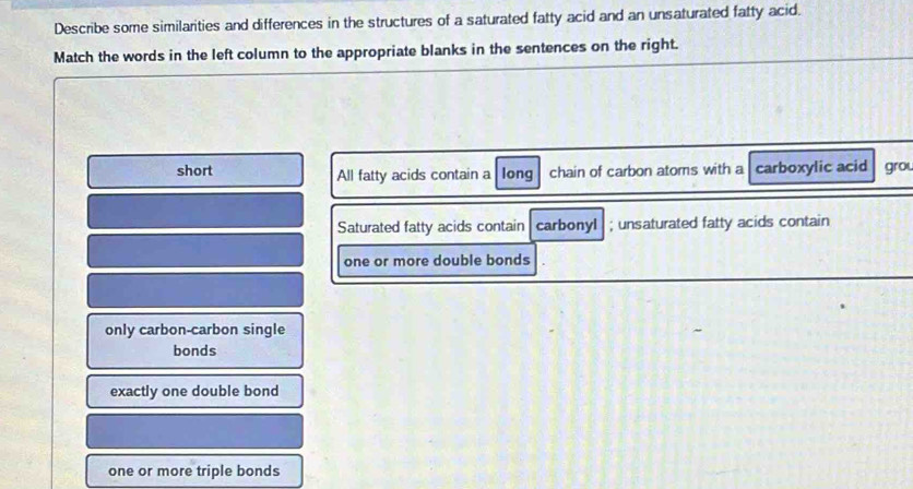 Solved: Describe some similarities and differences in the structures of ...
