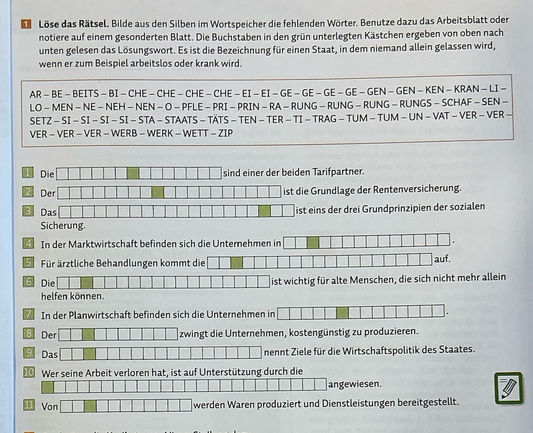 Nach Unten Ratsel