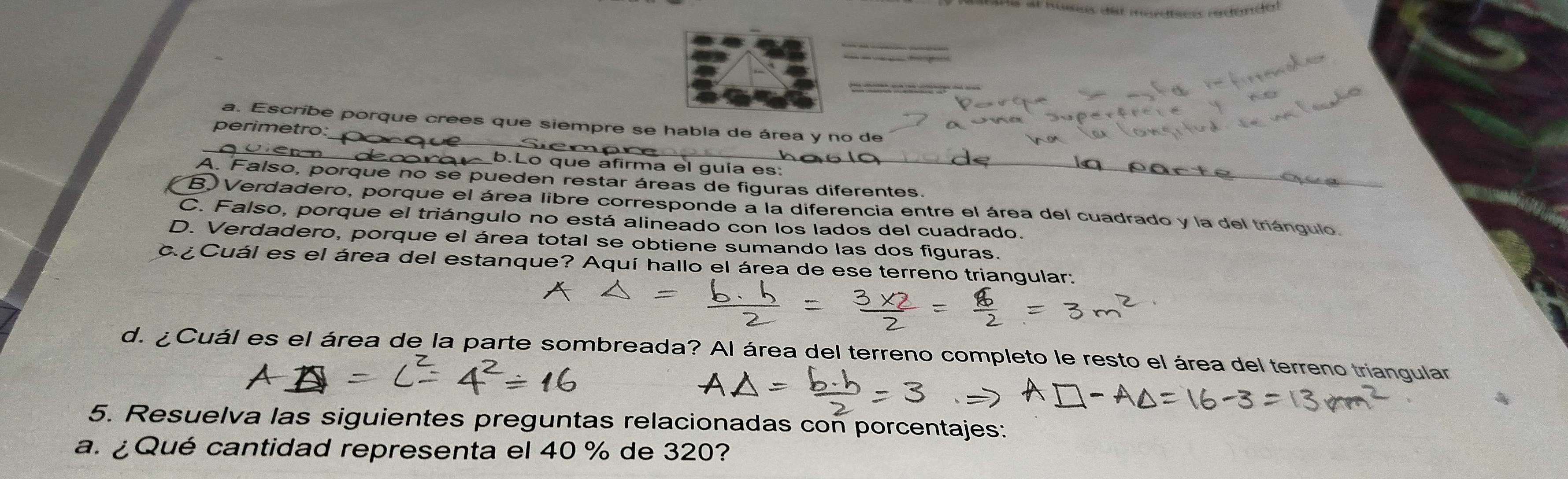 Resuelto:récnes at nussts det méeises rédéndét g a. Escribe porque ...