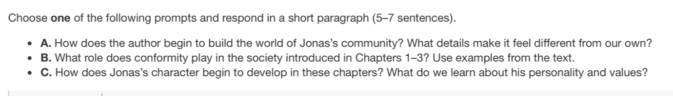 Solved: Choose one of the following prompts and respond in a short ...