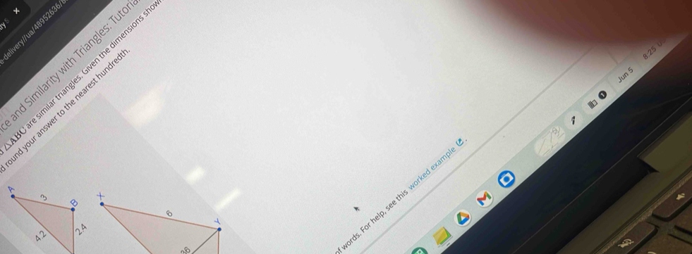 Solved: livery//ua/48952636 d Similarity with Triangles: Tu lun 5 1:25 ...