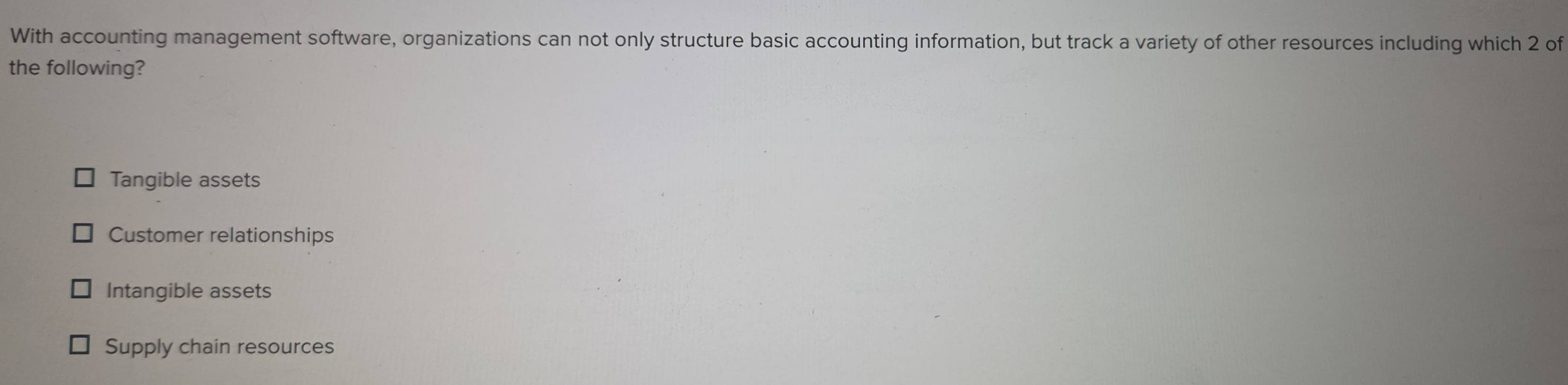 Solved: With accounting management software, organizations can not only ...