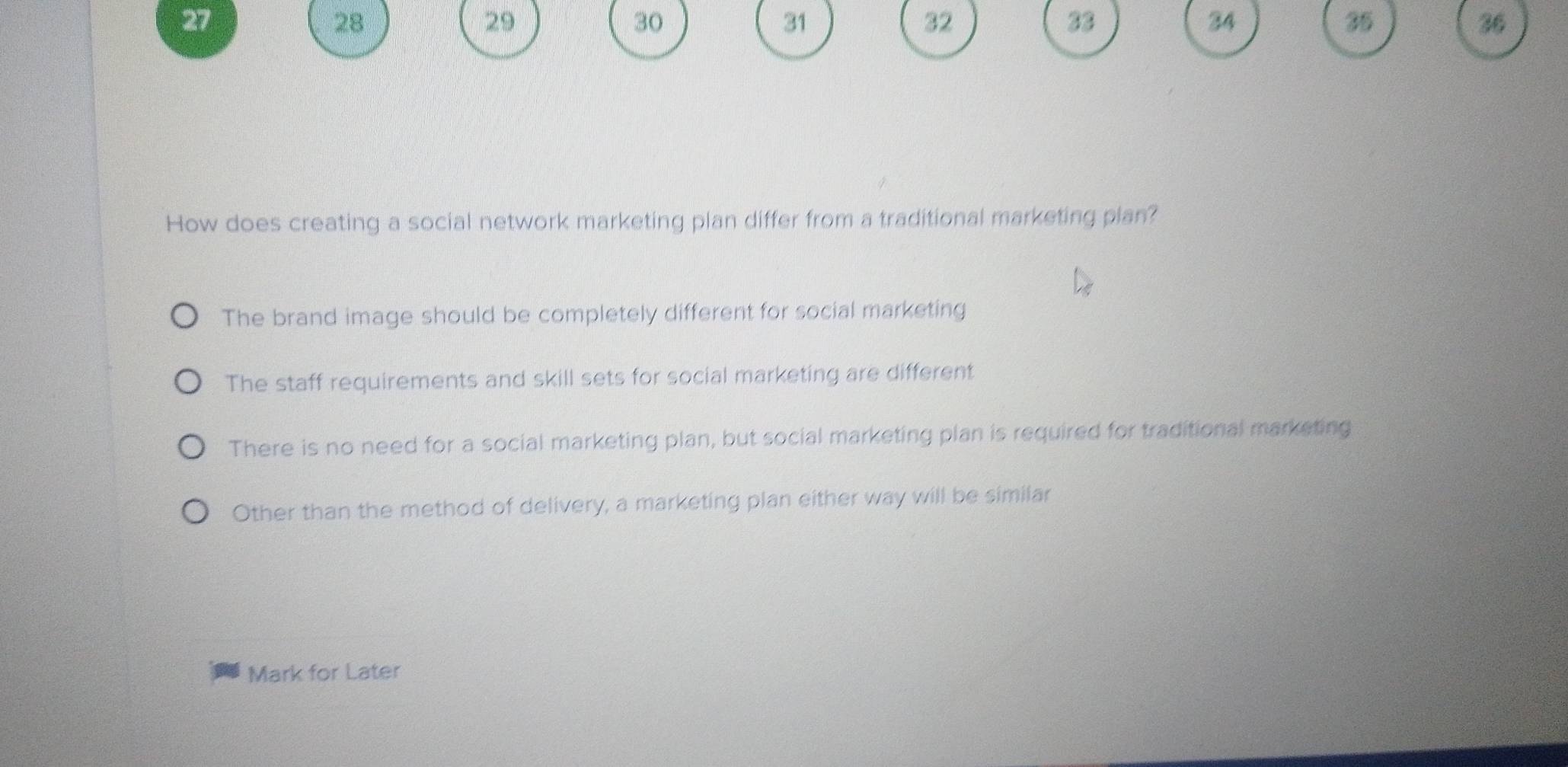 Solved: 27 28 29 30 31 32 88 34 35 36 How does creating a social ...