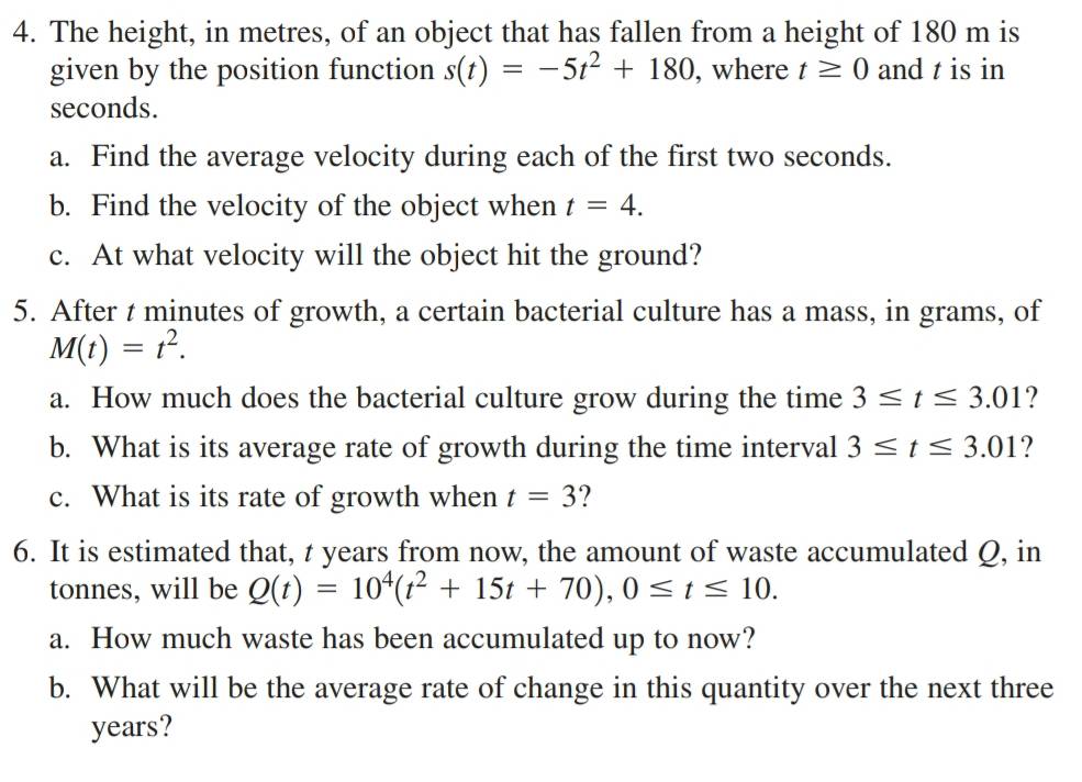 Solved: The height, in metres, of an object that has fallen from a ...