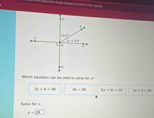 Solved: 3 1/geometry/angle-diagrams-solve-for-the-variable Which ...