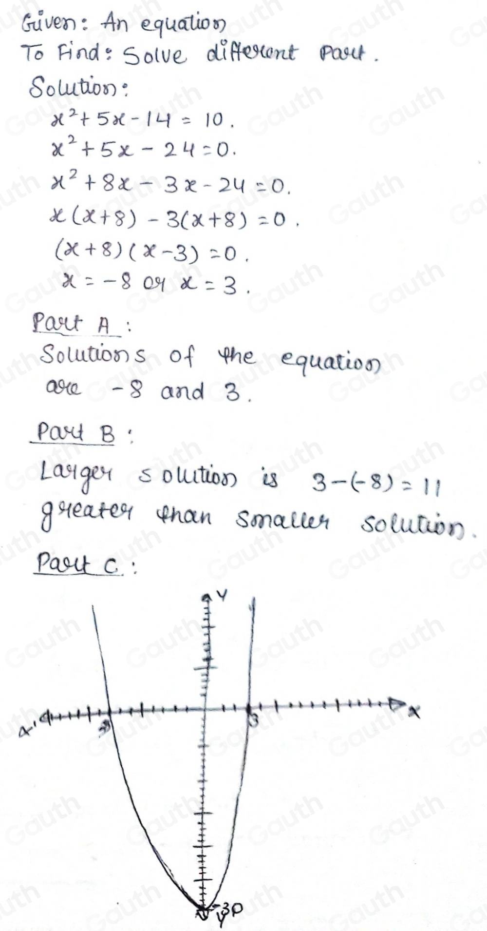 Solved: REI.B.4b: Solve quadratic equations by inspection (e.g., for x2 ...