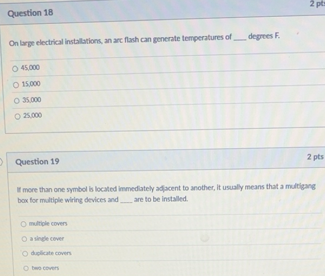 Solved: On large electrical installations, an arc flash can generate ...