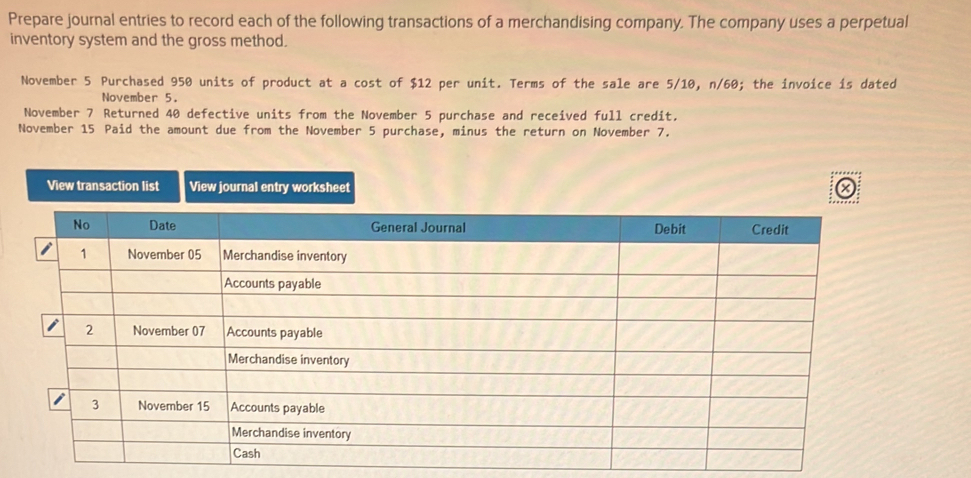 Solved: Prepare journal entries to record each of the following ...
