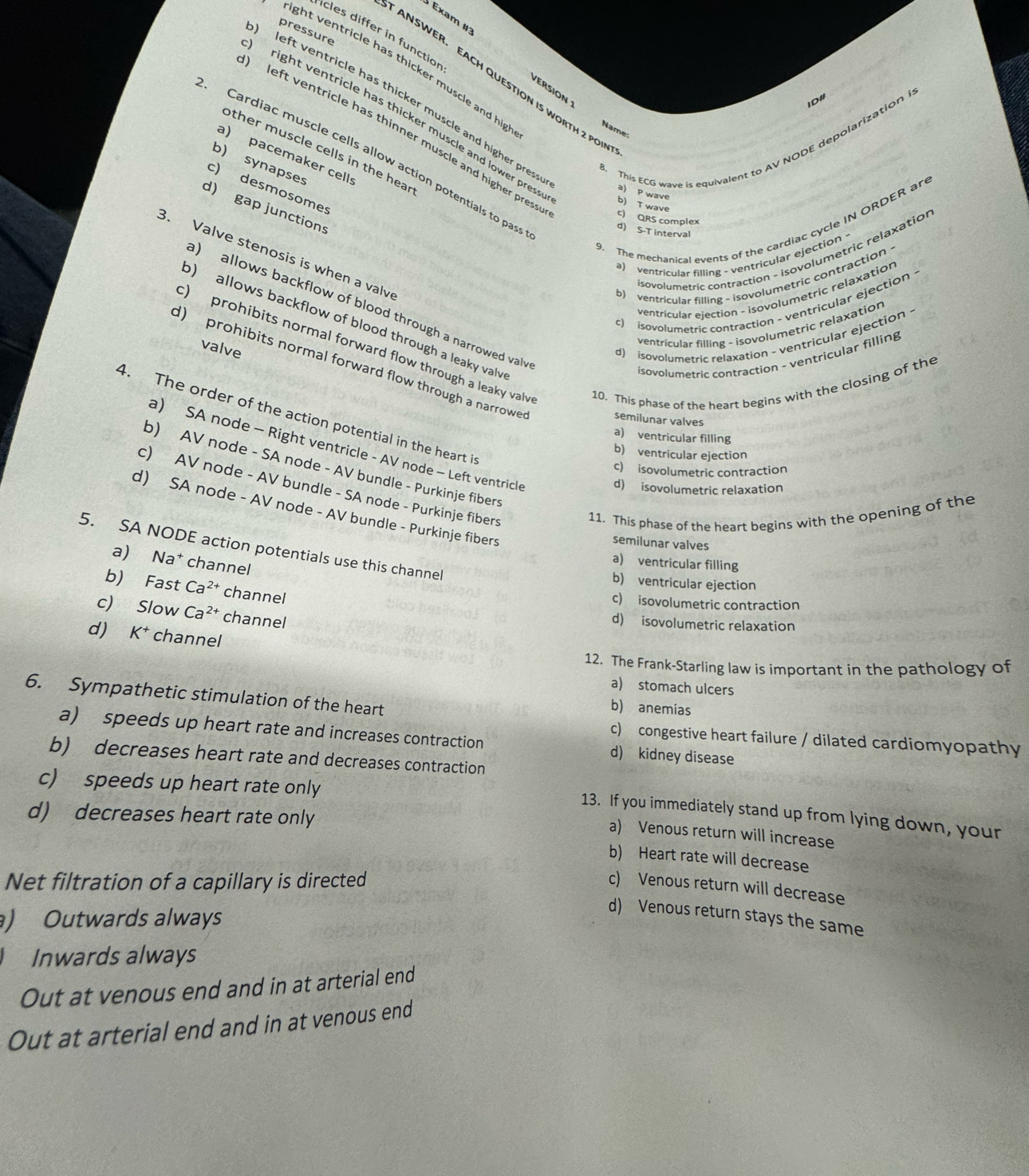 Solved: Exam #? pressure icles differ in functior right ventricle has ...