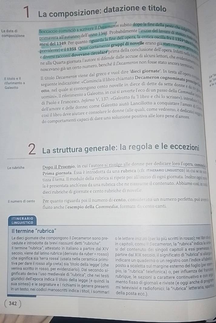Risolto:La composizione: datazione e titolo Le date di Boccacció ...