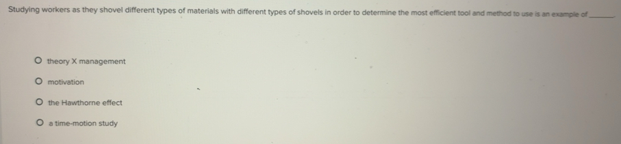 Solved: Studying workers as they shovel different types of materials ...