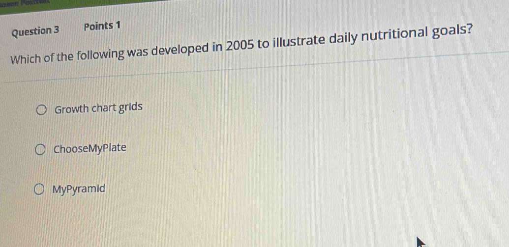 Solved: Which of the following was developed in 2005 to illustrate ...