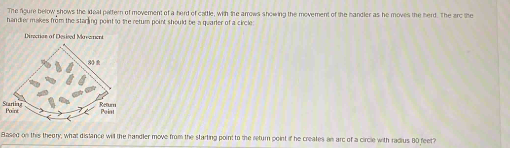 Solved: The figure below shows the ideal pattern of movement of a herd ...
