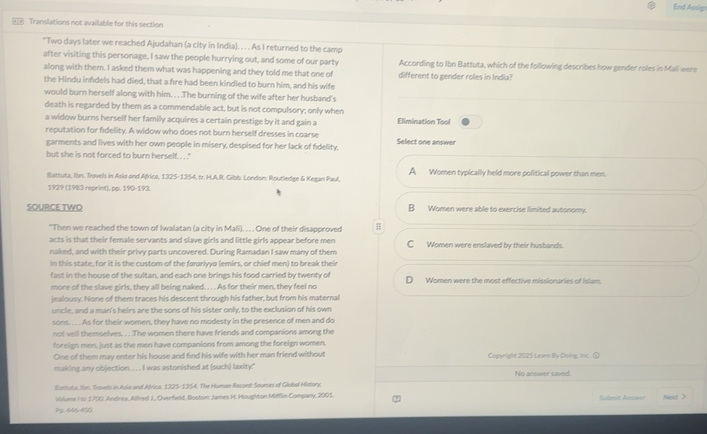 Solved: End Assign Translations not available for this section "Two ...