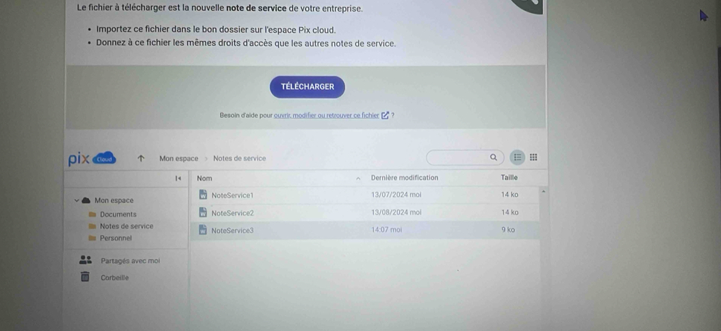 Résolu :Le fichier à télécharger est la nouvelle note de service de ...