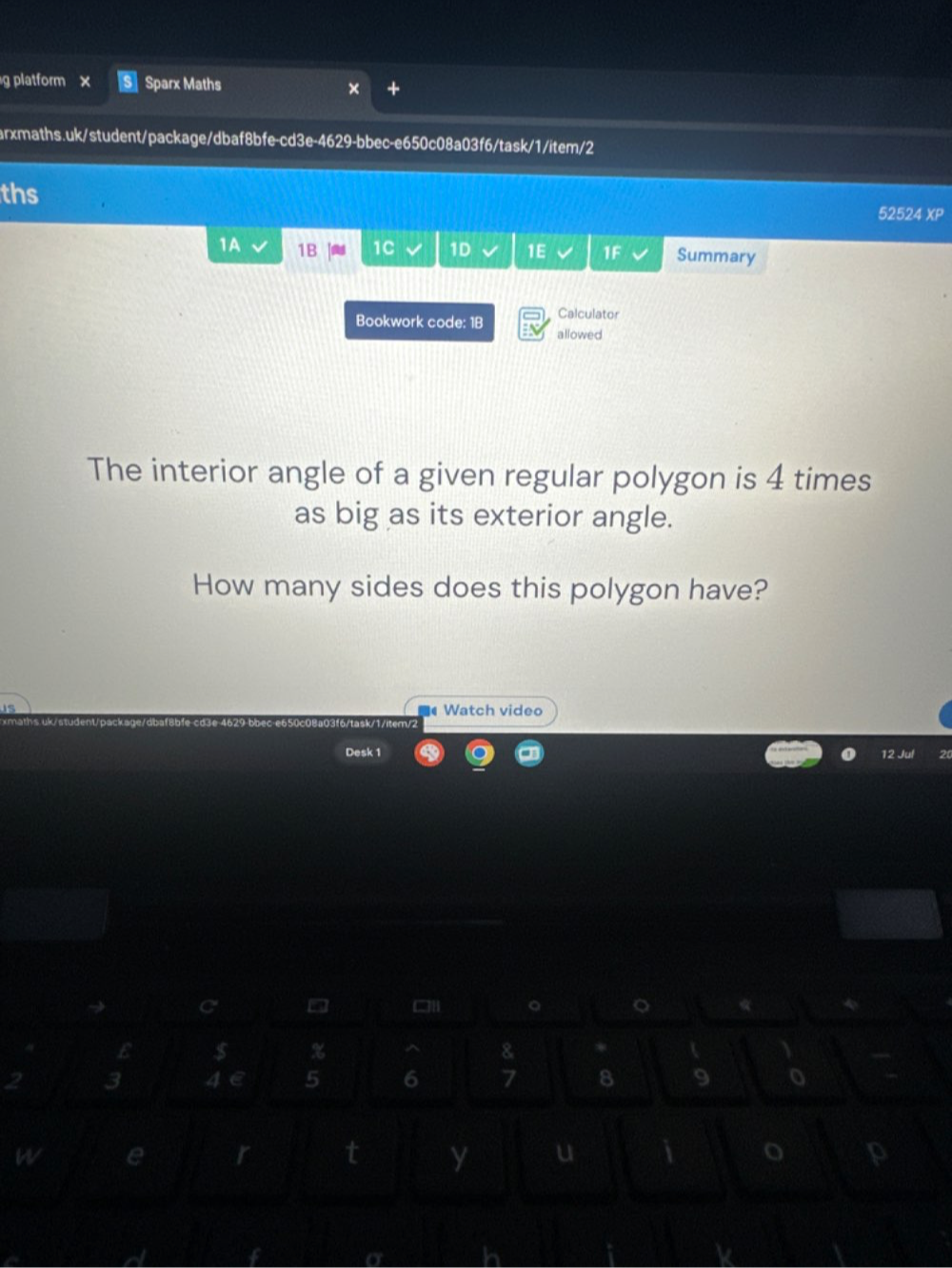 Solved: platform x Sparx Maths arxmaths.uk/student/package/dbaf8bfe ...
