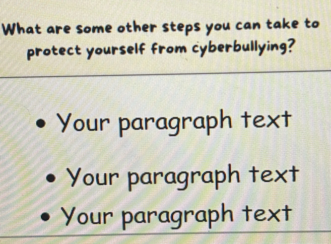 Resuelto:What are some other steps you can take to protect yourself ...