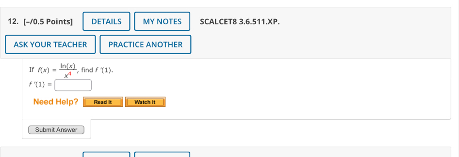 Solved: DETAILS MY NOTES SCALCET8 3.6.511.XP. ASK YOUR TEACHER PRACTICE ...