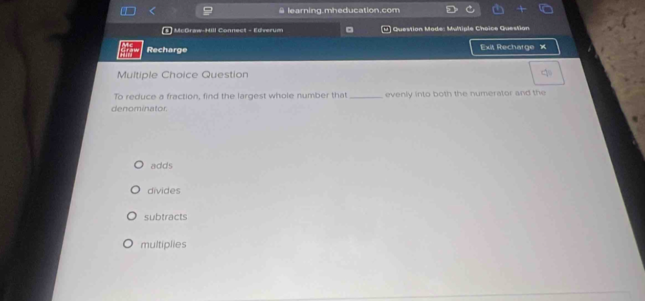 Solved: learning.mheducation.com (s) McGraw-Hill Connect - Edverum ...