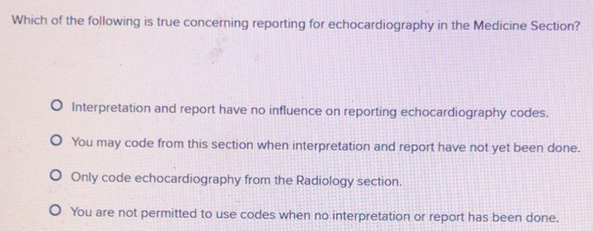 Solved: Which of the following is true concerning reporting for ...