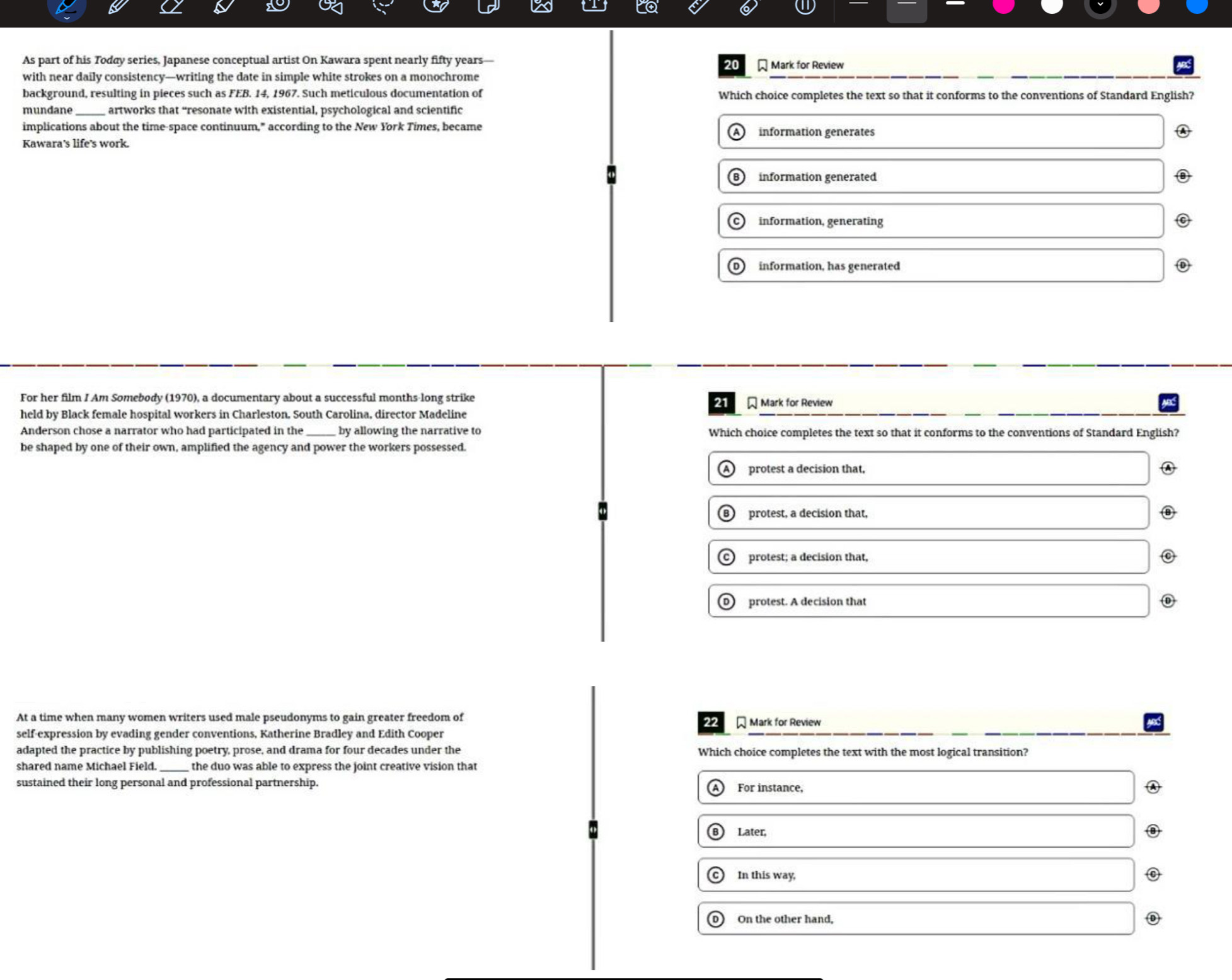 Solved: As part of his Today series, Japanese conceptual artist On ...