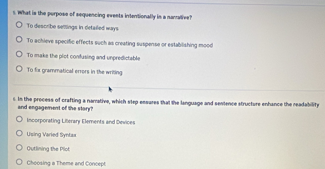 Solved: What is the purpose of sequencing events intentionally in a ...