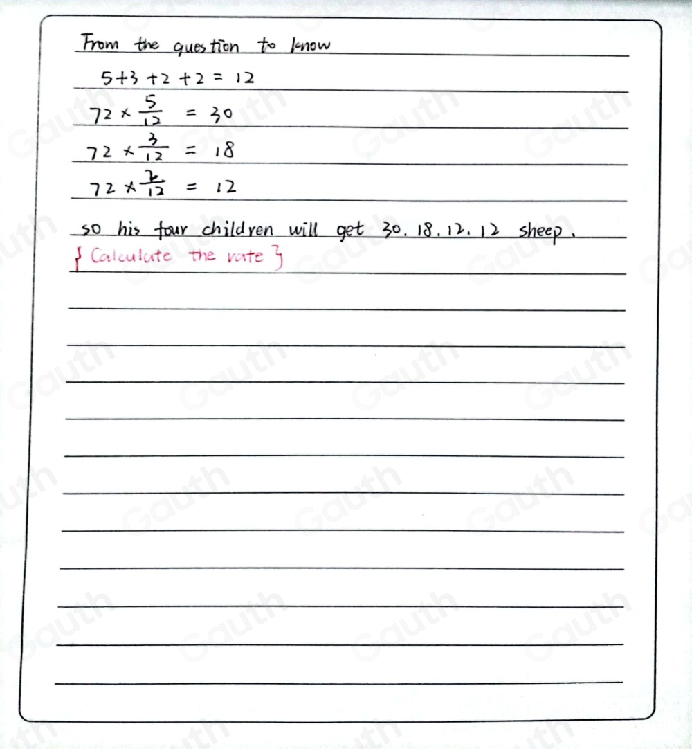 Solved: Mr Sogiba has 72 sheep. He wants to divide the sheep amongst ...