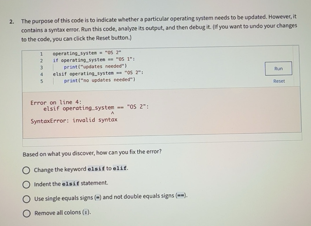 Gelöst:The purpose of this code is to indicate whether a particular ...