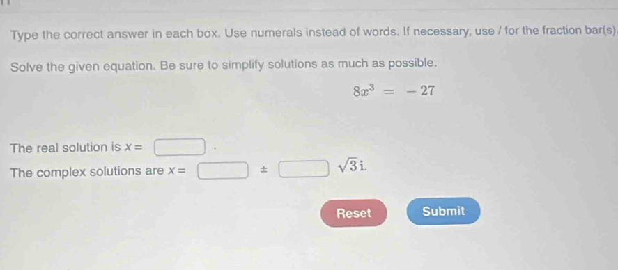 Solved: Type the correct answer in each box. Use numerals instead of ...