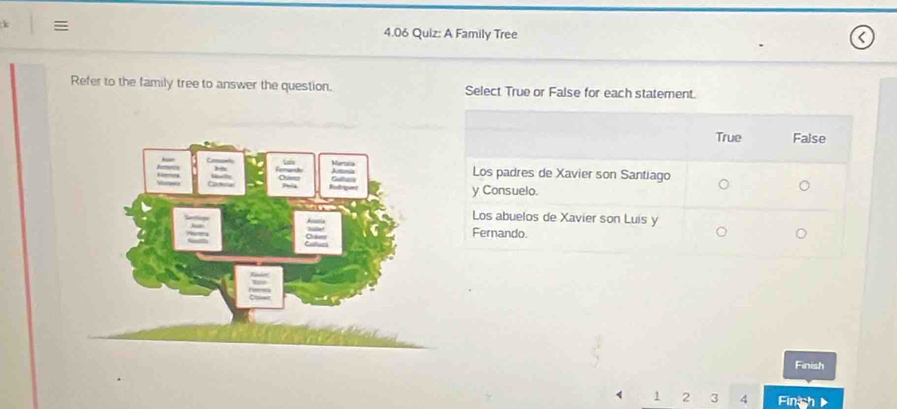 Solved: 4.06 Quiz: A Family Tree Refer to the family tree to answer the ...