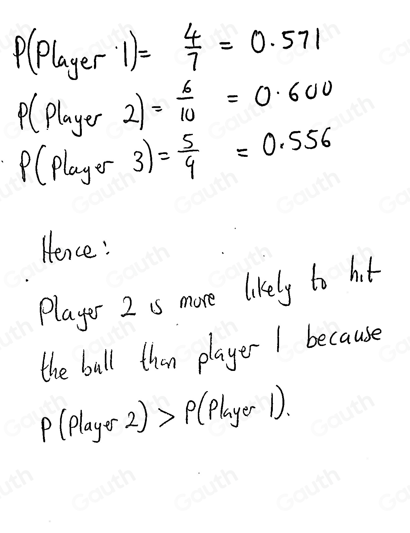 Solved: Three softball players discussed their batting averages after a ...