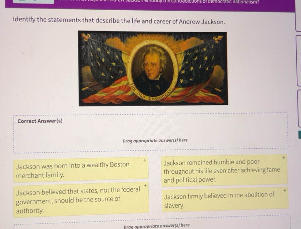 Solved: embody the contradictions of democratic nationalism ? Identify ...