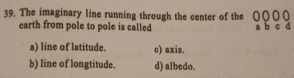 Solved: The imaginary line running through the center of the ...