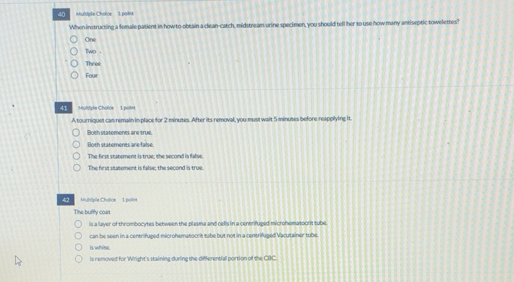 Solved: When instructing a female patient in how to obtain a clean ...
