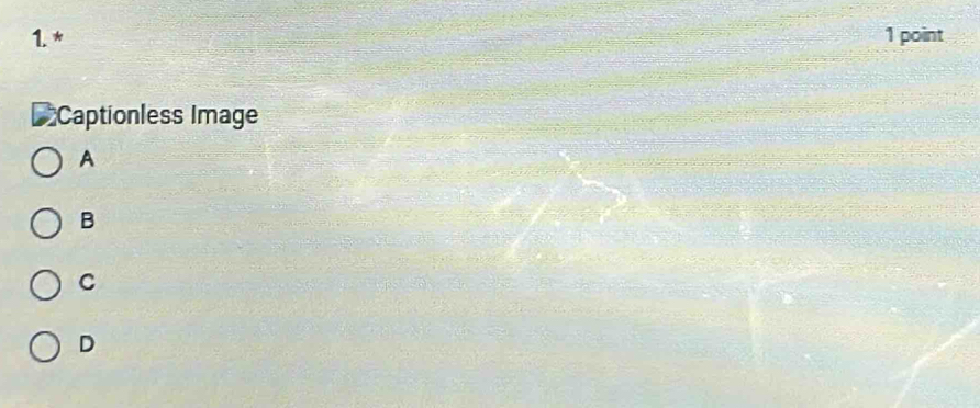 Solved: Captionless Image A B C D [Math]