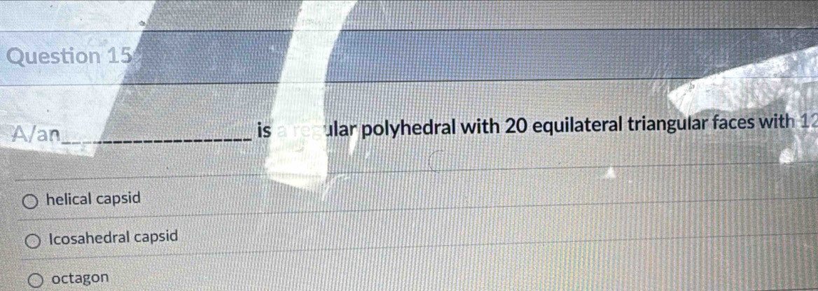 Solved: A/an _is ular polyhedral with 20 equilateral triangular faces ...